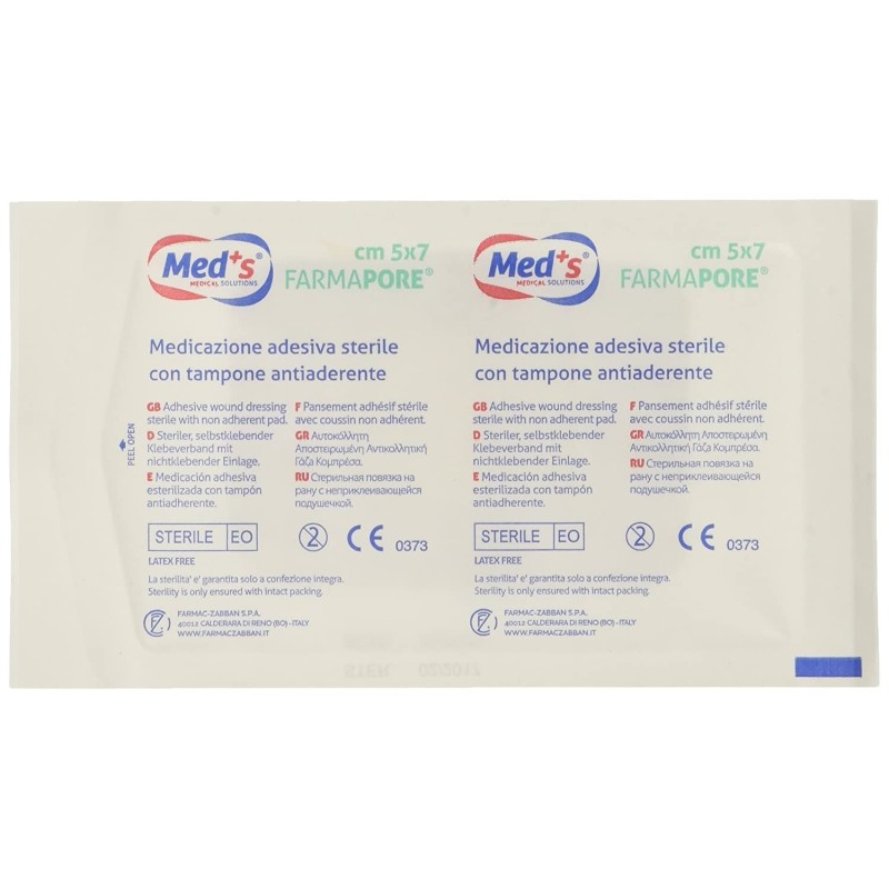 FARMAC-ZABBAN MEDICAZIONE ADESIVA IN TNT 5X7 CM FARMAPORE (CONF. 50 PZ.)